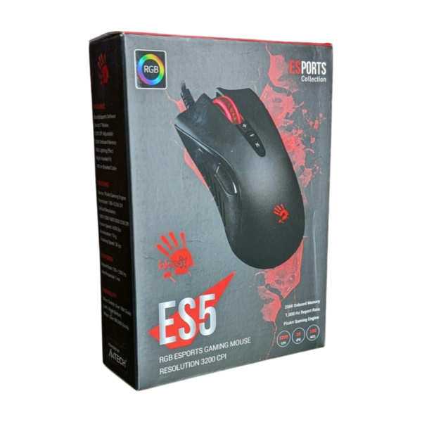 Bloody ES5 RGB ESports Wired Gaming Mouse 3200 CPI – saverguys.com